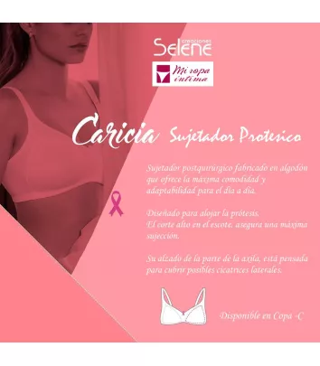 Sujetador Protésico Postquirúrgico Caricia de Creaciones Selene copa-C ...